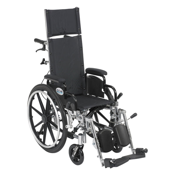 Drive Viper Plus Reclining Wheelchair w/ Leg rest & Detachable Arms ...