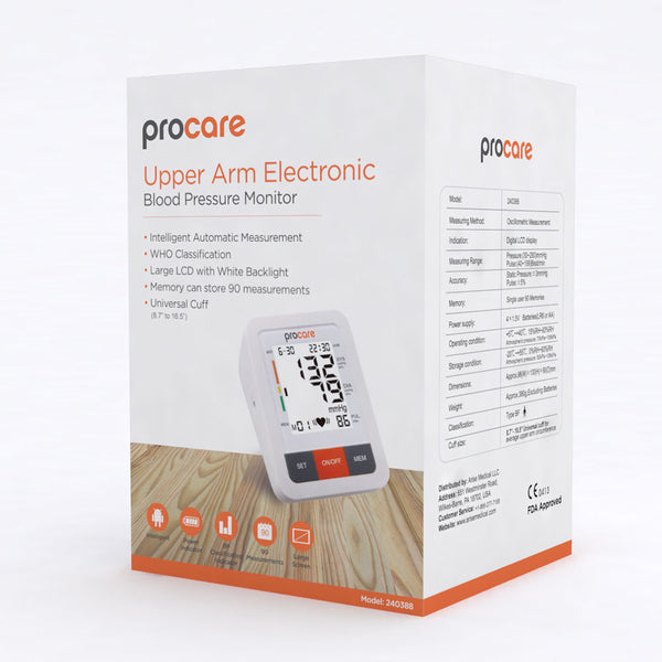 ProCare Basic Upper Arm Blood Pressure Monitor – FlagMedical.com