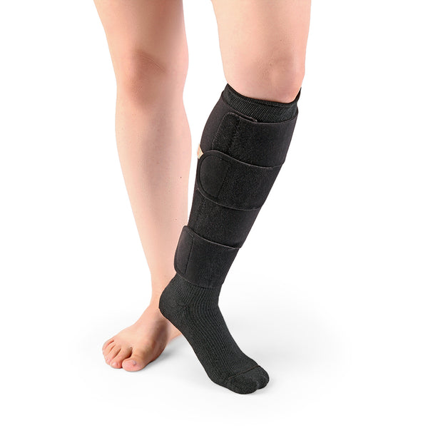 SIGVARIS 1401 Compreflex Lite Below Knee w/ Socks-Small REG-BLK ...